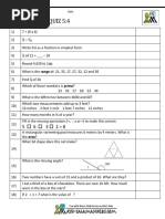 Arithmetic Mental Maths Year 6 Answers | PDF | Area