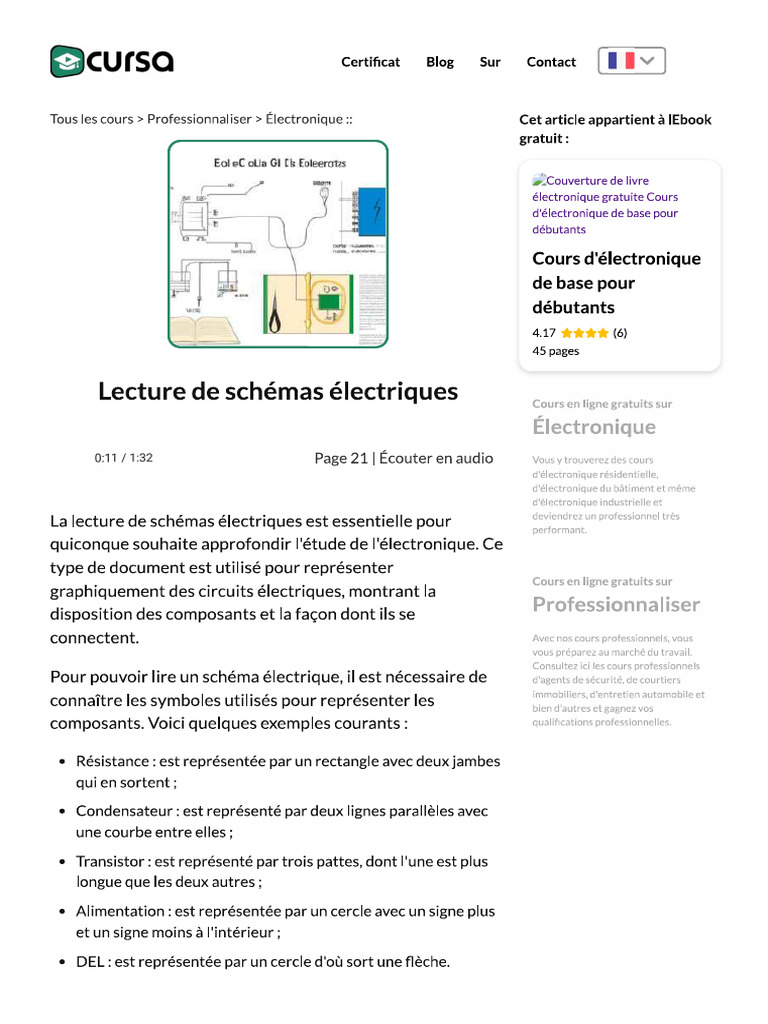 21-Lecture de Schémas - Électrique | PDF