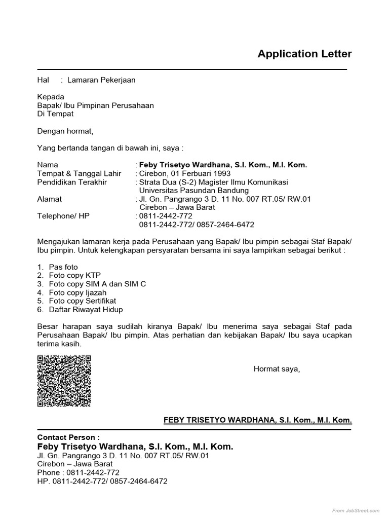 CV Feby Trisetyo Wardhana | PDF