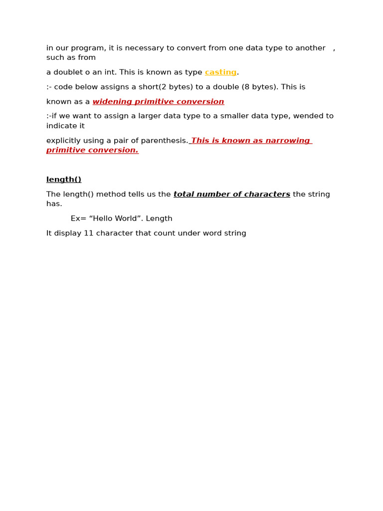 Understanding Type Casting in Programming | PDF