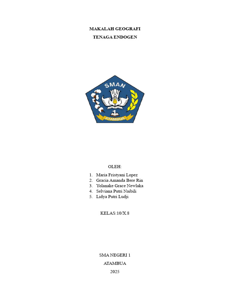 Tenaga Endogen dalam Geografi Bumi | PDF