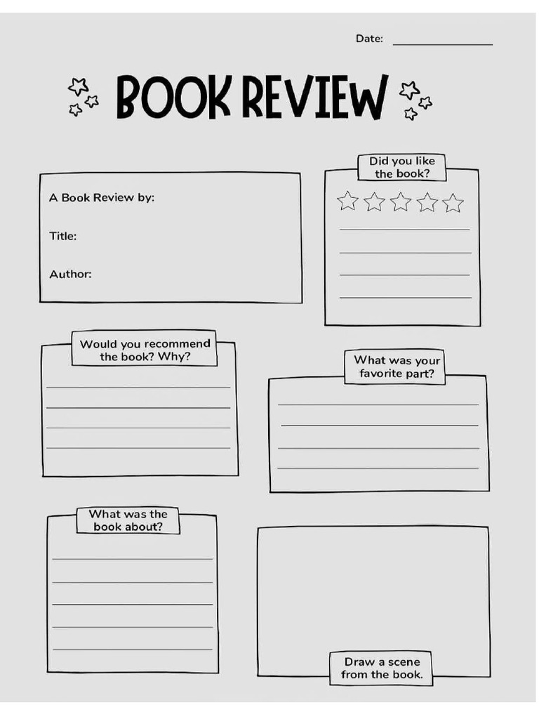 Templates- Book Review & Character Sketch | PDF