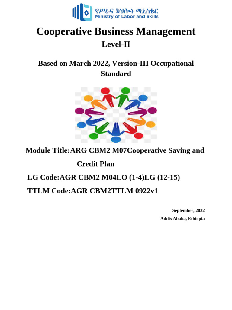 4-M-Cooperative Saving and Credit Plan | PDF | Credit History | Finance ...