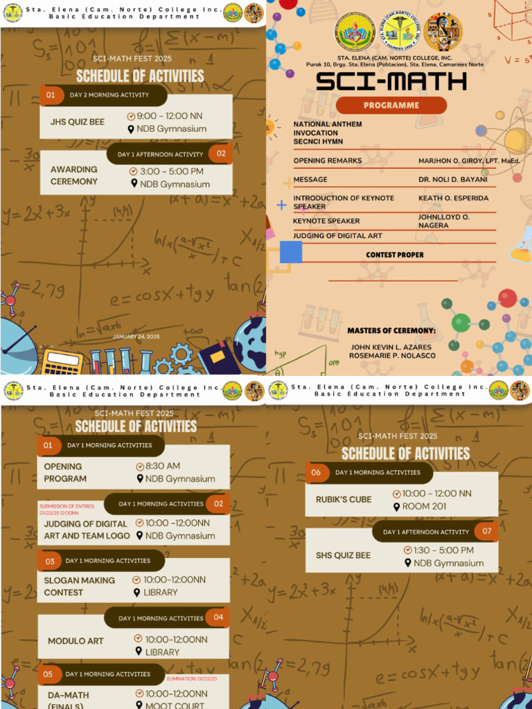 scie-math program layout | PDF