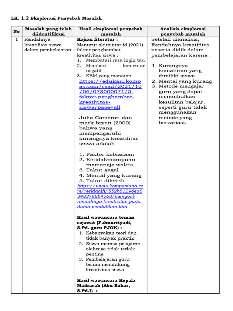 Eksplorasi Penyebab Masalah | PDF