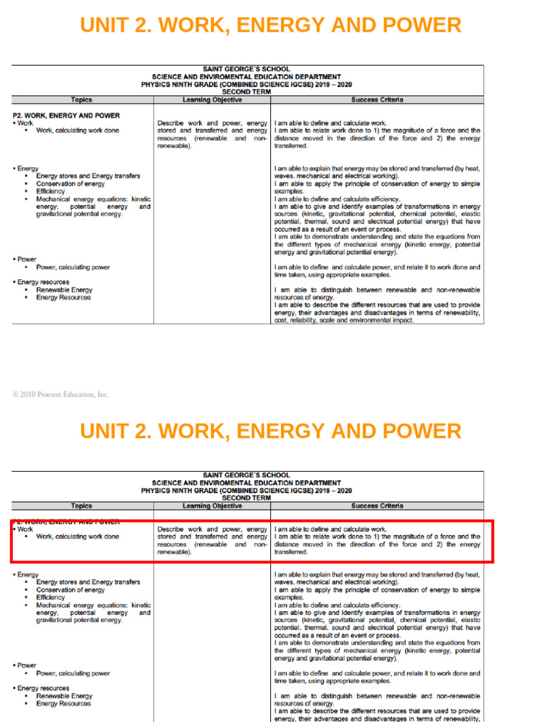 1. Work ppt (1) | PDF | Force | Metrology