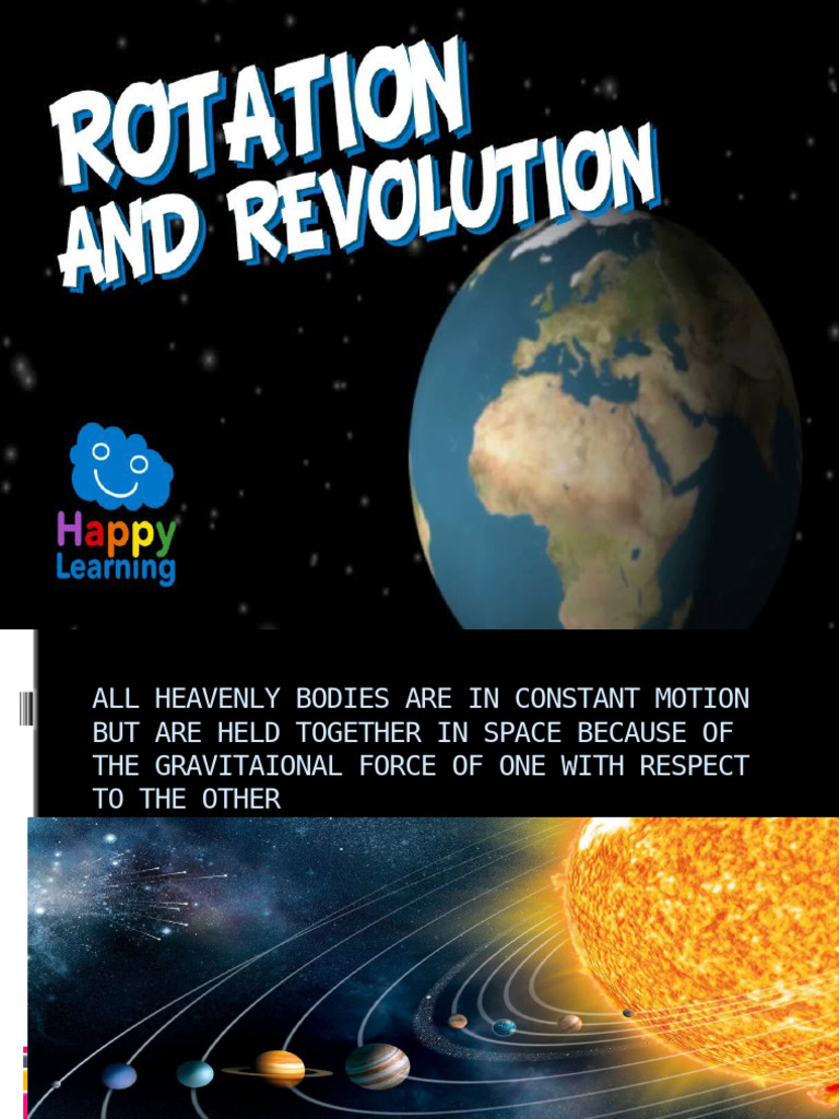 Ls-3 Rotation and Revolution | PDF | Earth | Equator