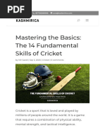 Mathematics in Cricket Analysis | PDF | Mathematics | Analytics