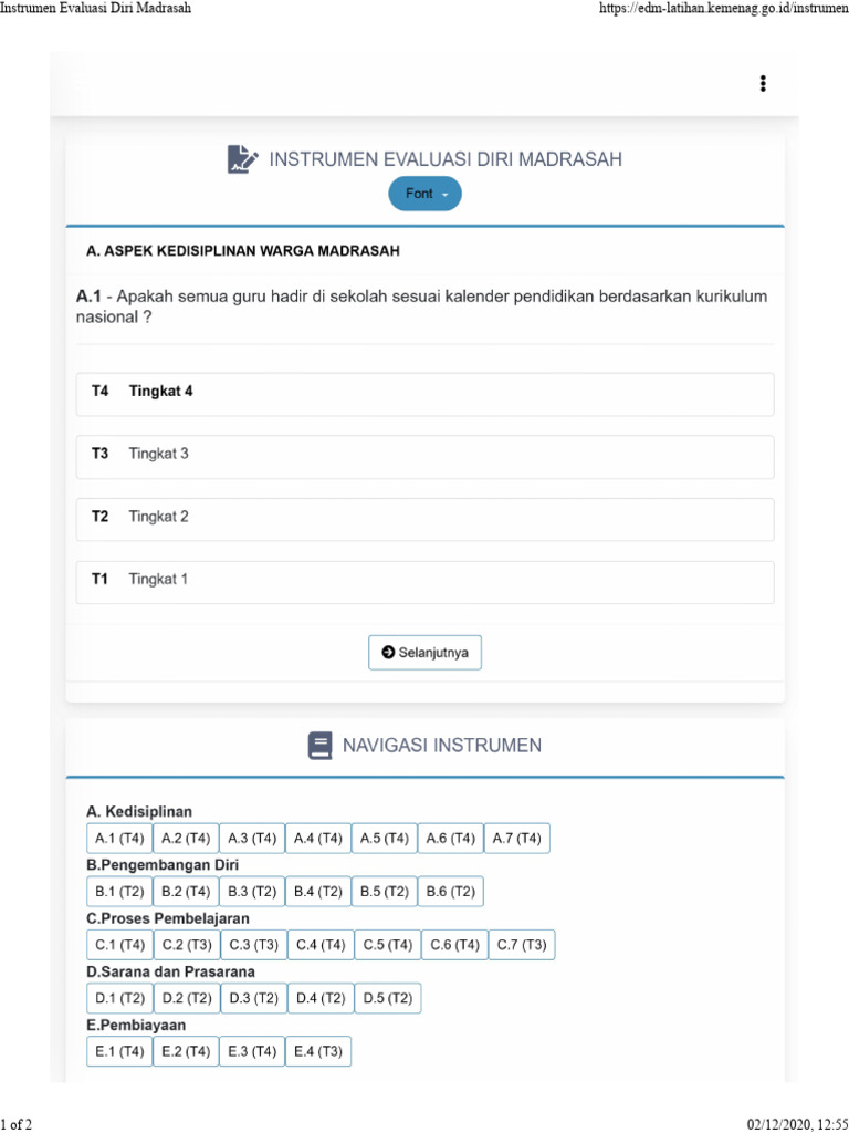INSTRUMEN E-RKAM | PDF