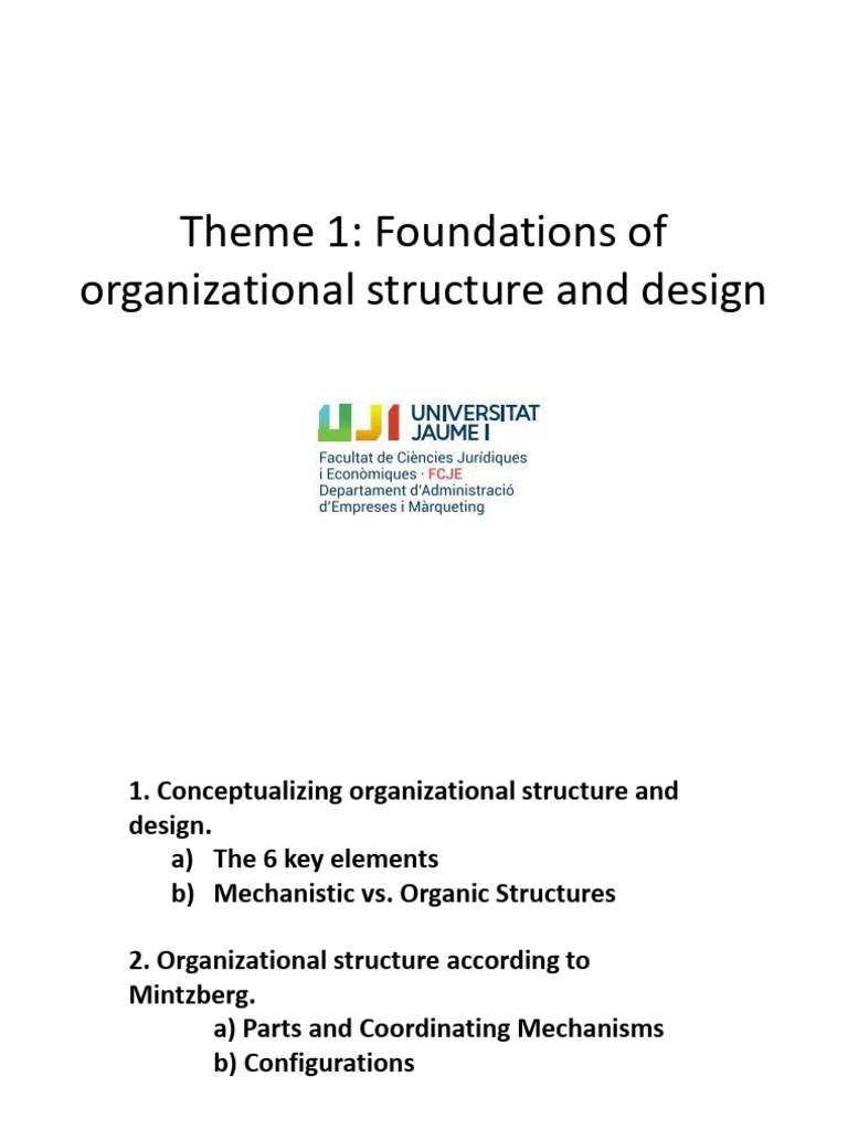 Understanding Organizational Structure | PDF | Organizational Structure ...