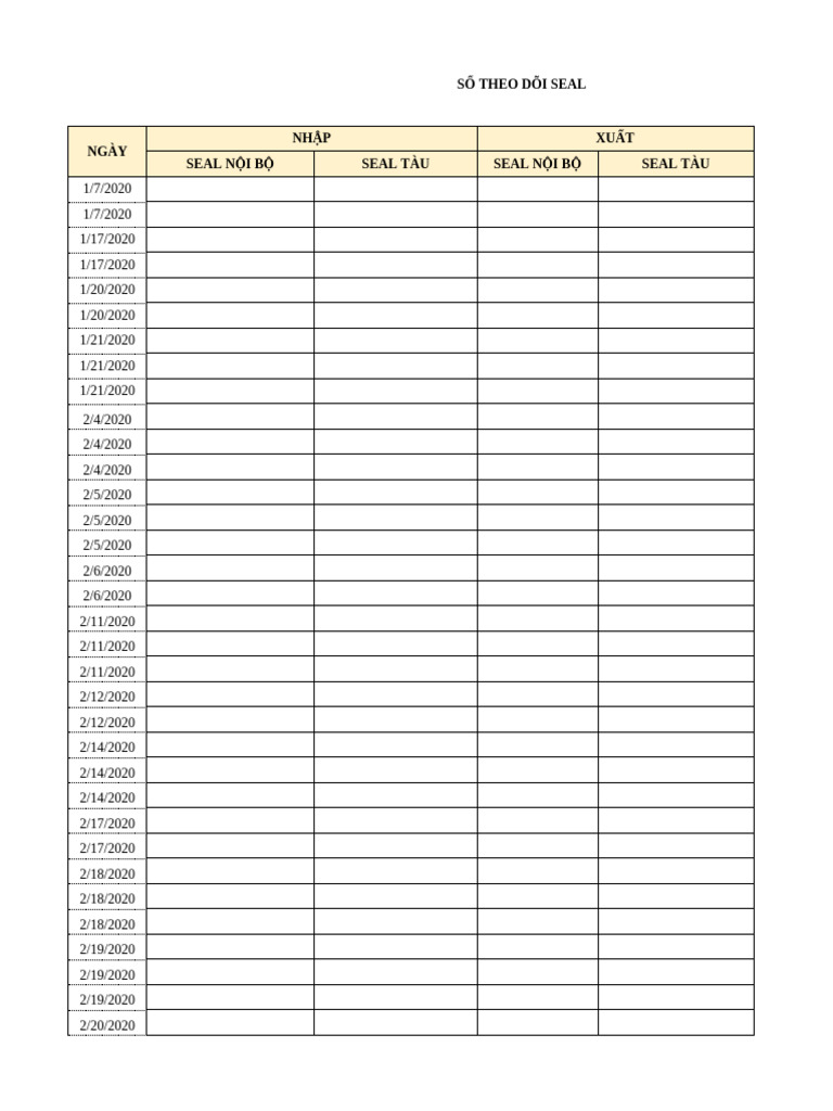 Theo Dõi Seal | PDF