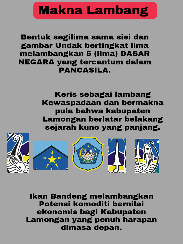Makna Lambang Kabupaten Lamongan | PDF