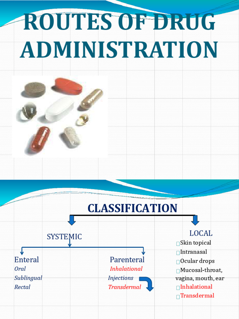 Routes of Drug Administration | PDF | Topical Medication | Clinical ...