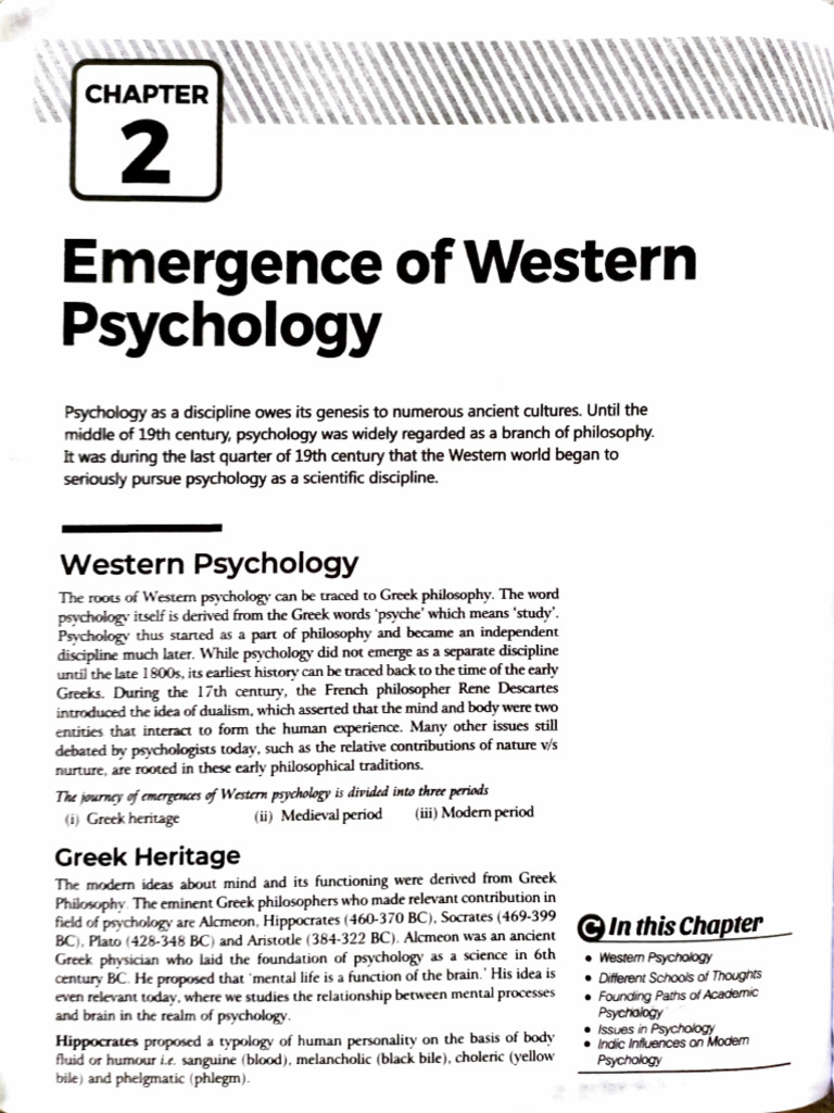 PSY Chapter 2 | PDF | Psychology | Behavioural Sciences