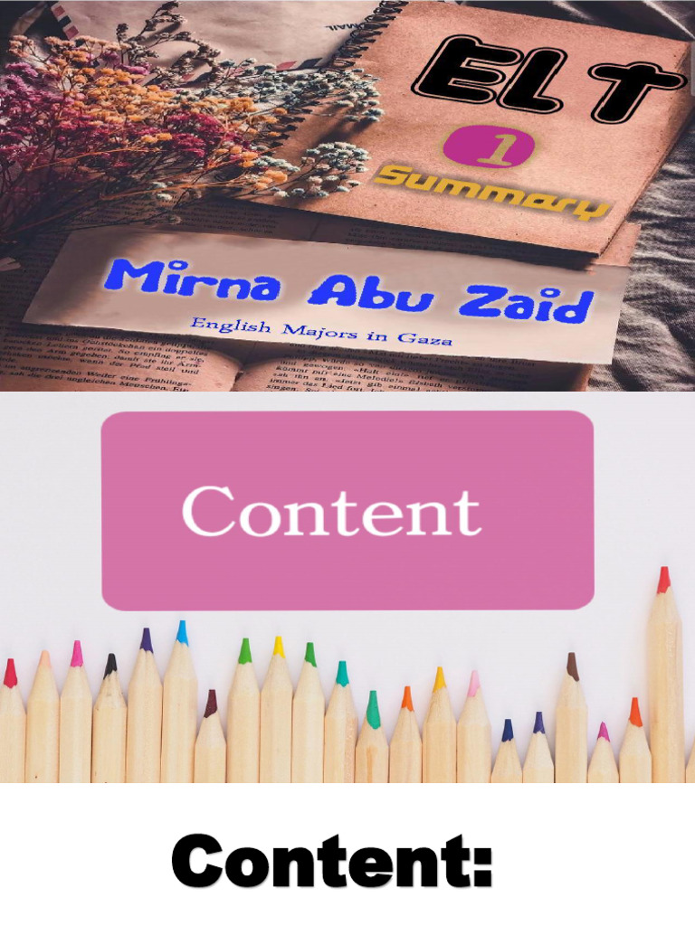 ELT 1 (1) | PDF | Linguistics | English Language