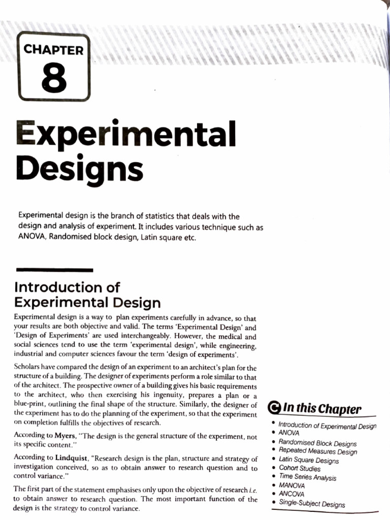 PSY Chapter 8 | PDF | Analysis Of Variance | Cohort Study
