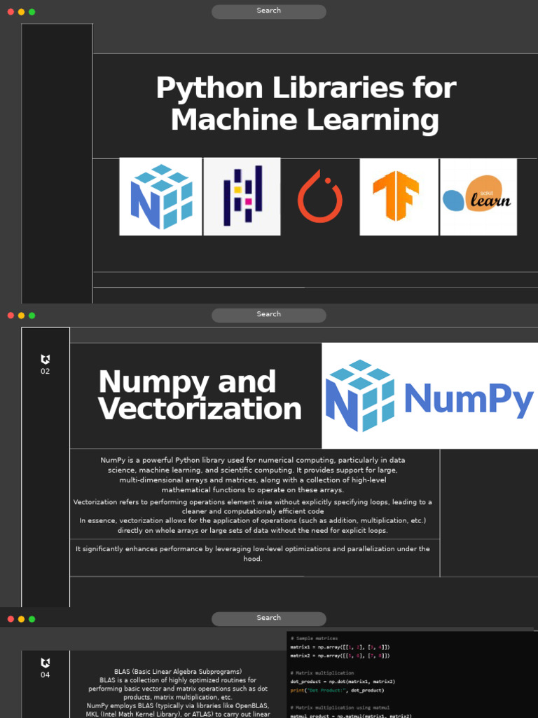 ML Libraries PPT (3.3) | PDF | Computer Programming | Software Engineering