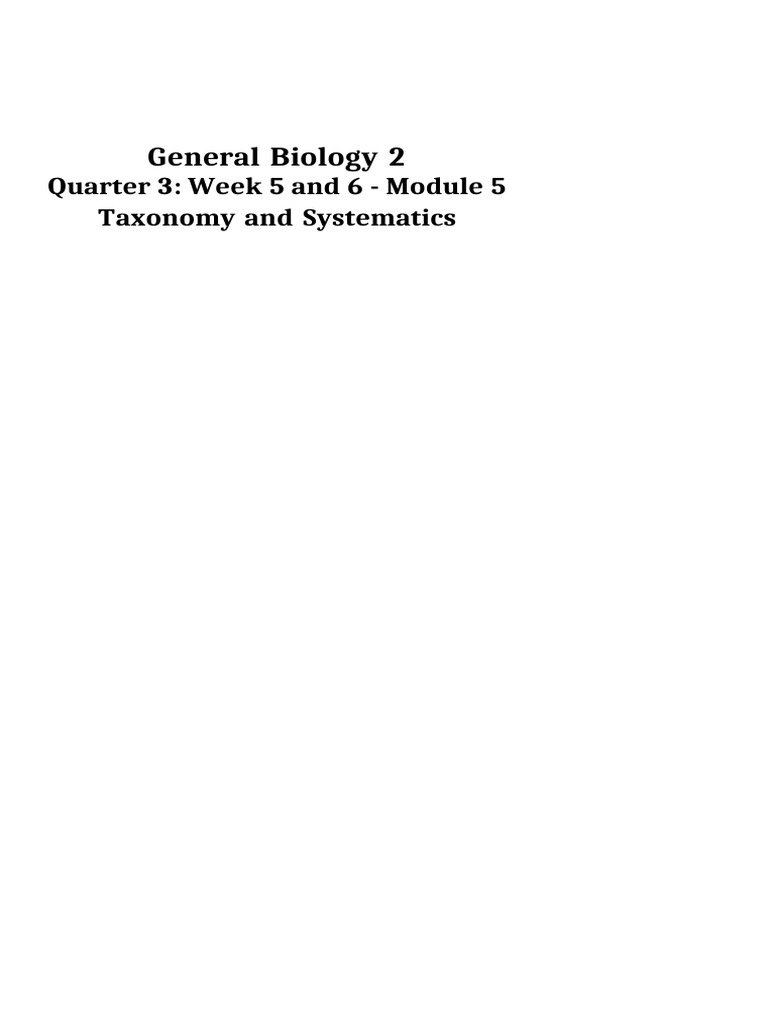 module-5 (1) | PDF | Clade | Species