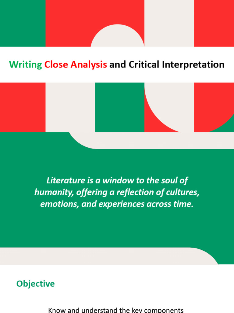 Writing-Close-Analysis-and-Critical-Interpretation | PDF