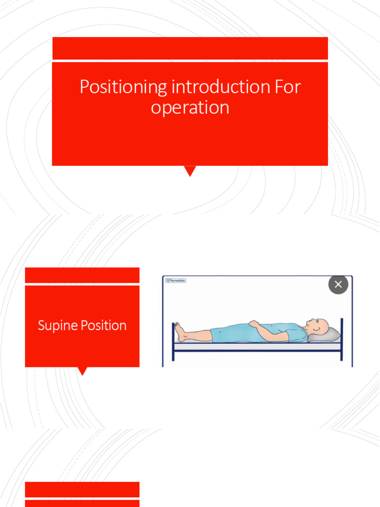 Surgical Patient Positioning Guide | PDF