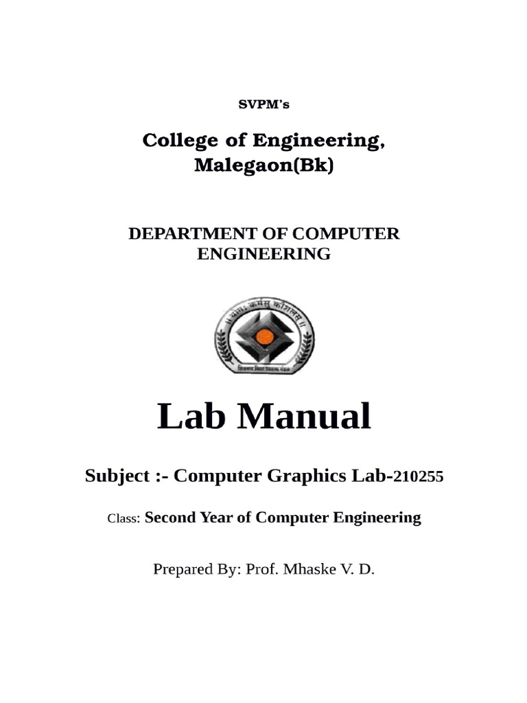 CG LabManual | PDF