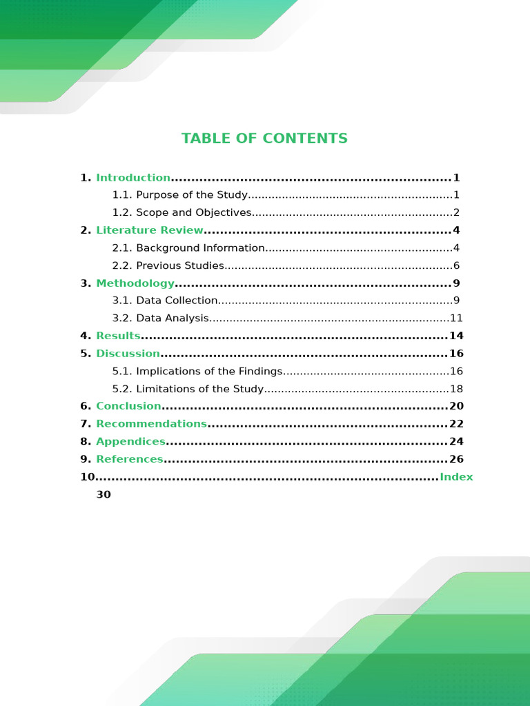 Table-of-Contents-Design-Template | PDF