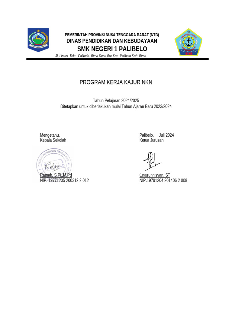 program kerja kajun NKN 2024 | PDF