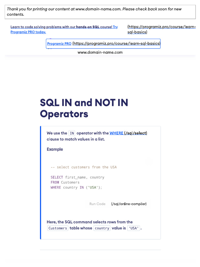 9 SQL in CP | PDF