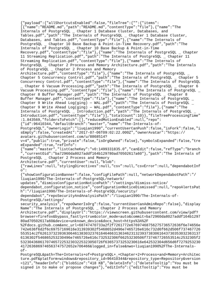 The Internals Of Postgresql Chapter 2 Process And Memory Architecture