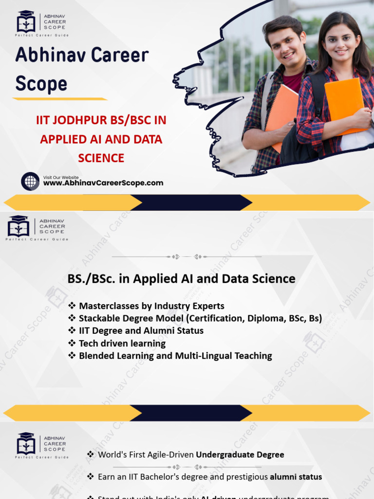 IIT Jodhpur BSC AI and Applied Scince | PDF | Academic Degree ...