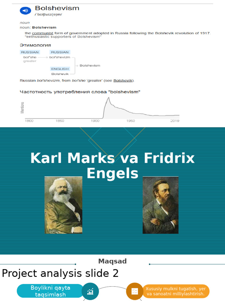 Karl Marks Va Fridrix Engels | PDF