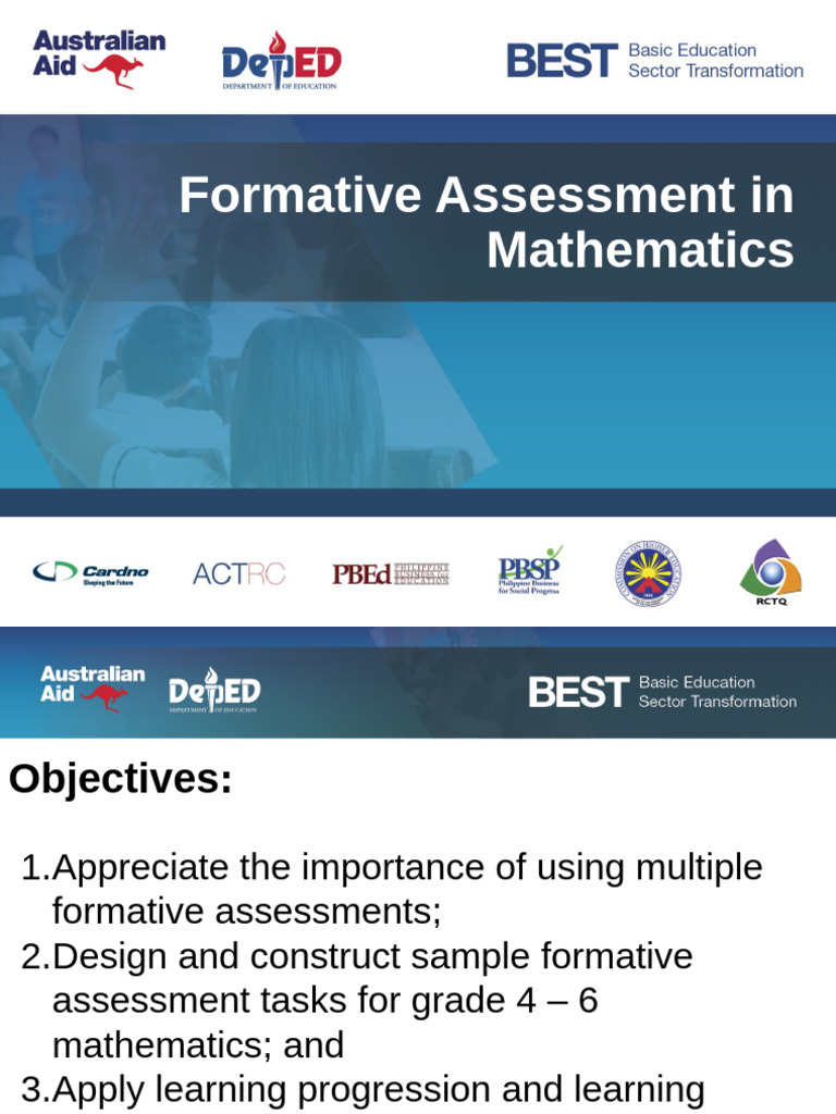 Formative Math Assessment Strategies | PDF | Educational Assessment ...