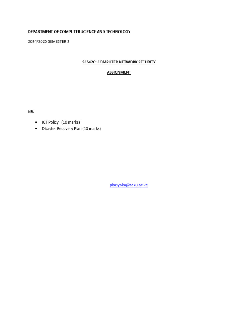 Network Security Assignment | PDF