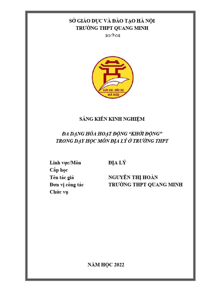 SKKN-NGUYEN-THI-HOAN | PDF