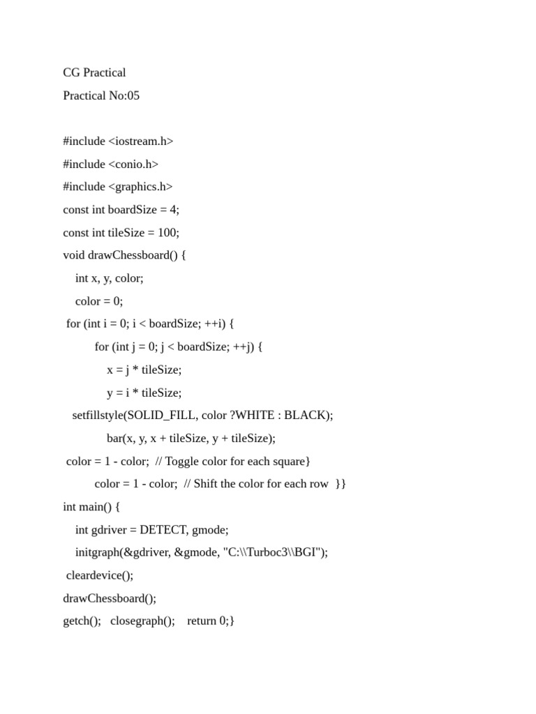 Cg Practical5 Pdf