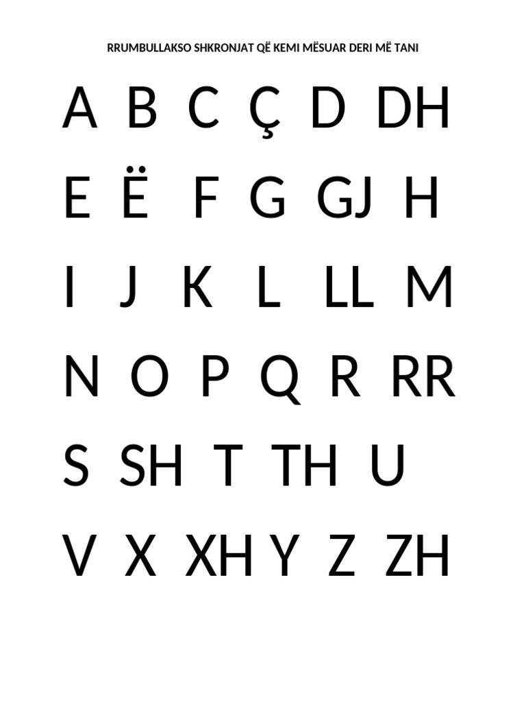 Shkronjat Gjeji | PDF