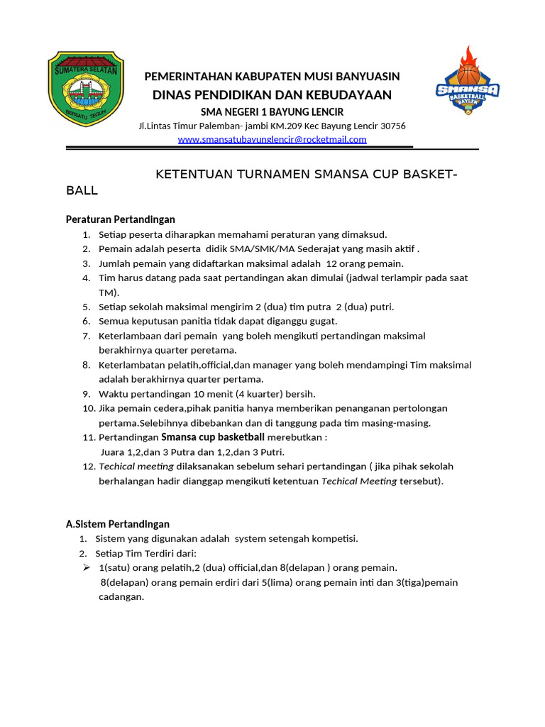 Smansa Cup Tahun 2024 | PDF