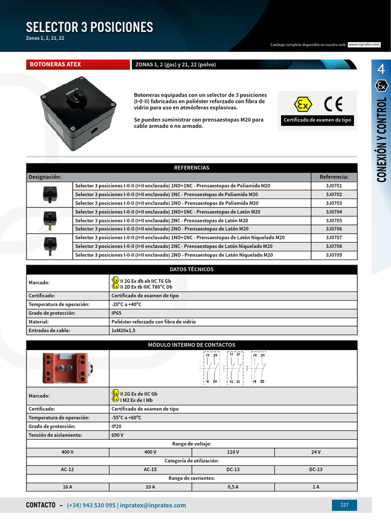 Selector 3 Posiciones ATEX | PDF | Ingeniería de Edificación | Bienes ...