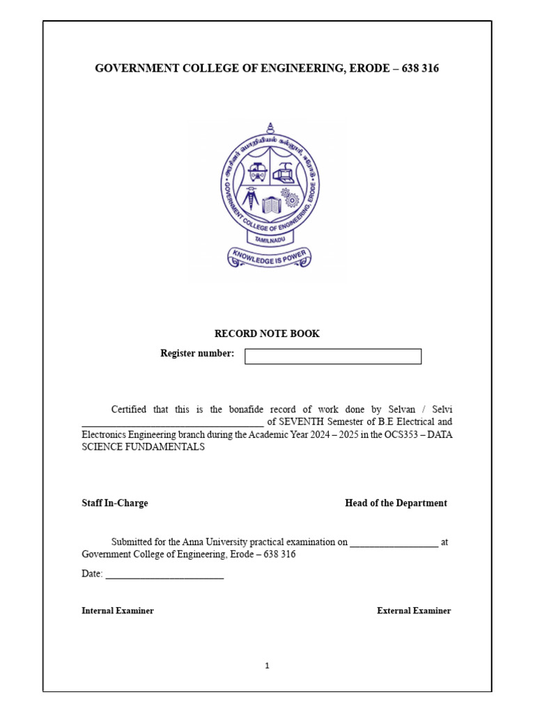 dfs manual | PDF | Logistic Regression | Regression Analysis