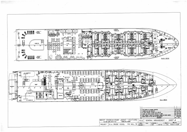 General Arrangement - Decks C and D Sheet 3 | PDF