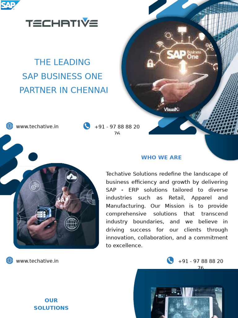 Techative Solutions SAP Business One Partner in Chennai | PDF