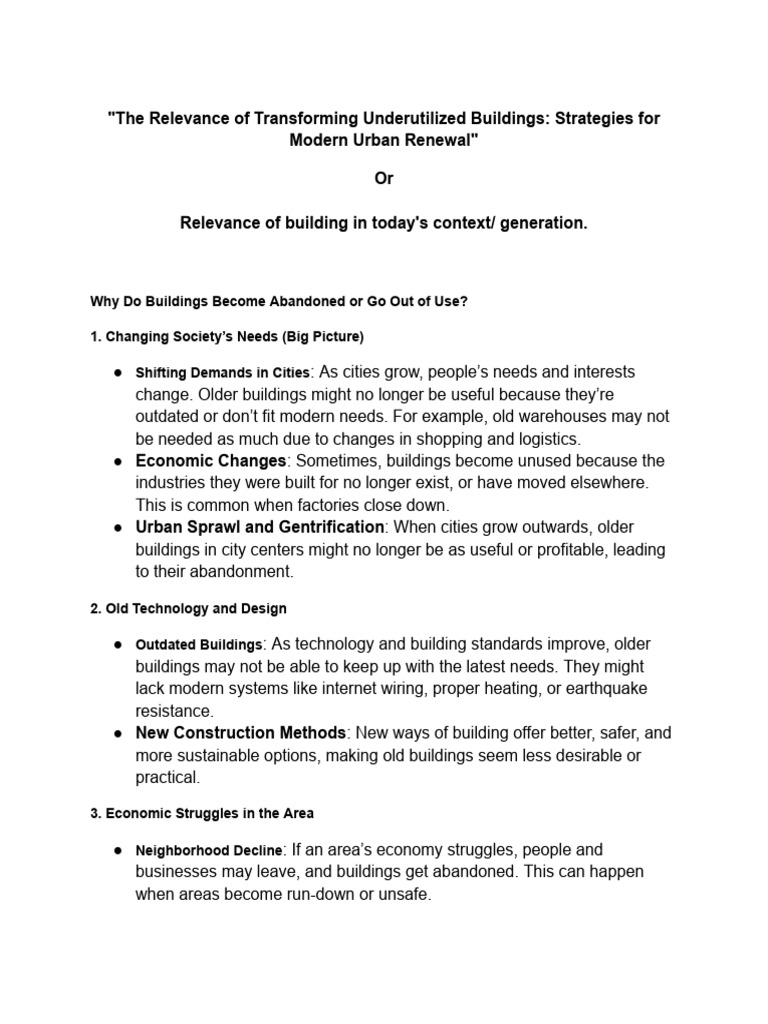 02 - Elaborated - Relevence of Building in Todays Generation or Context ...