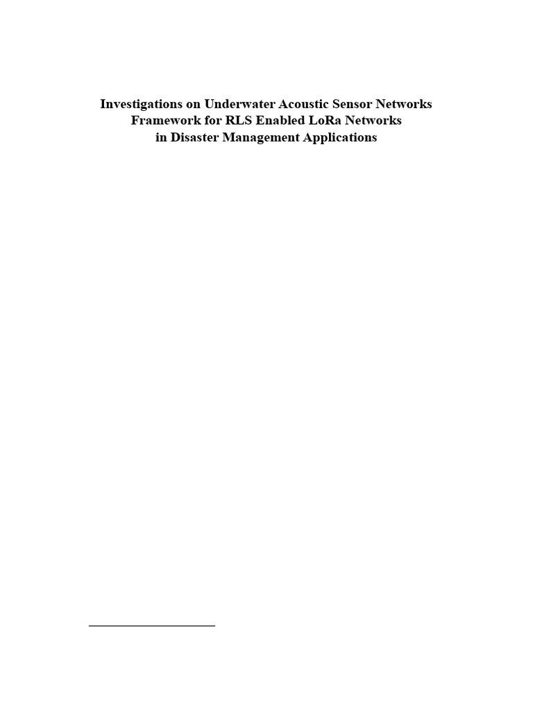 Underwater Acoustic Sensor Networks Pdf Wireless Sensor Network