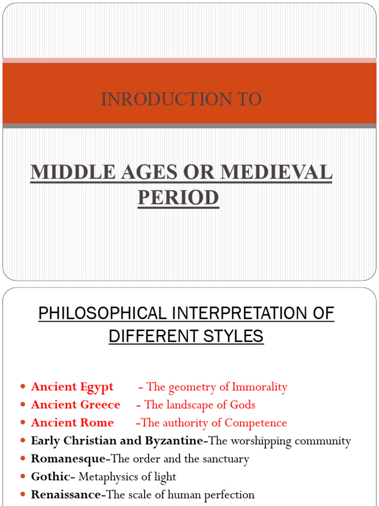 Medieval Architecture and Philosophy Insights | PDF | Byzantine Empire ...