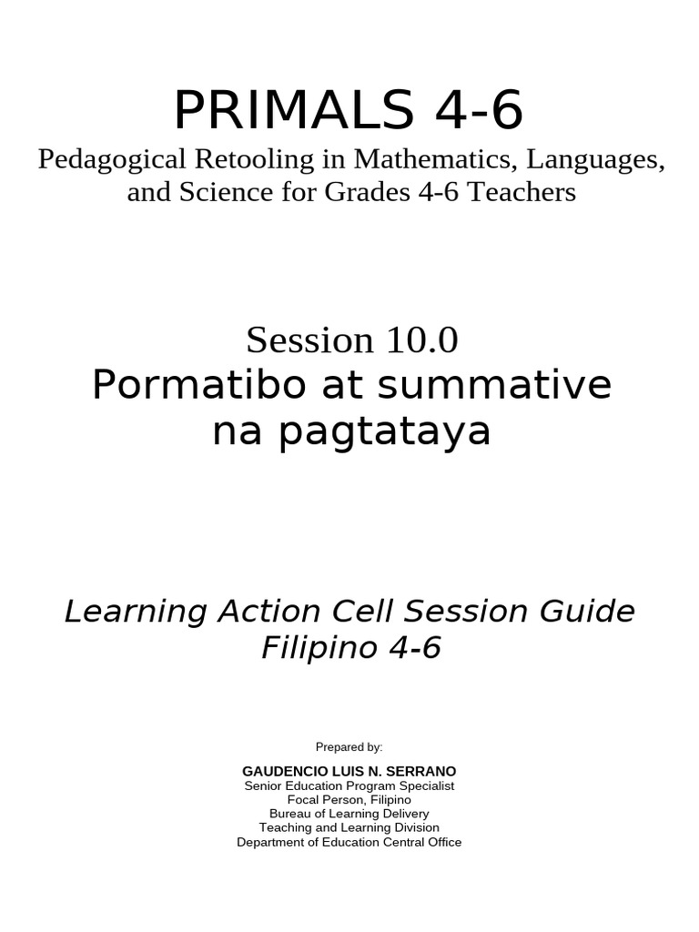 Pormatibong Pagtataya | PDF