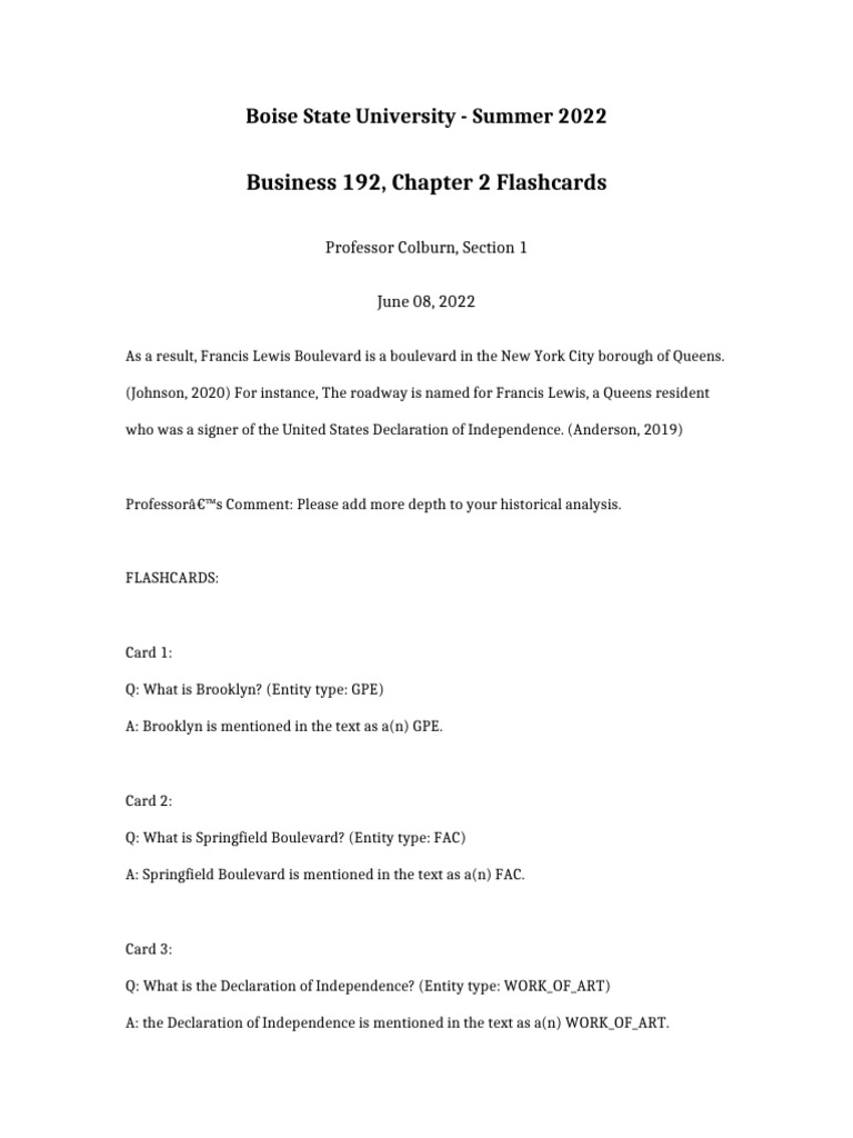 Business 192 Chapter 2 Flashcards | PDF