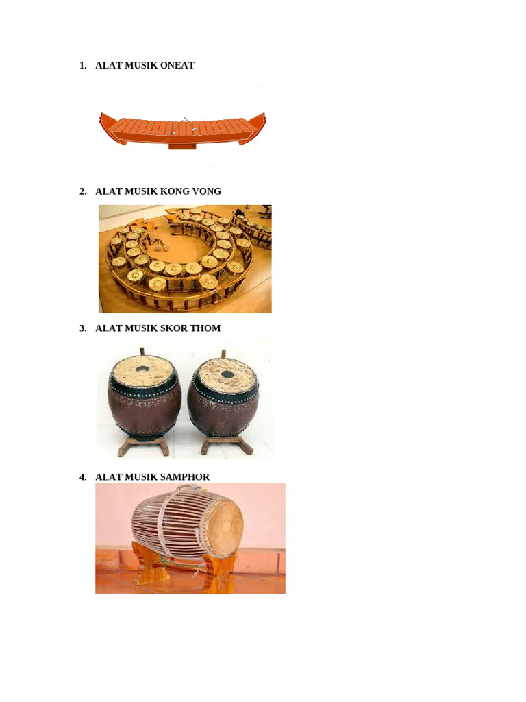 Alat Musik Tradisional Kamboja | PDF