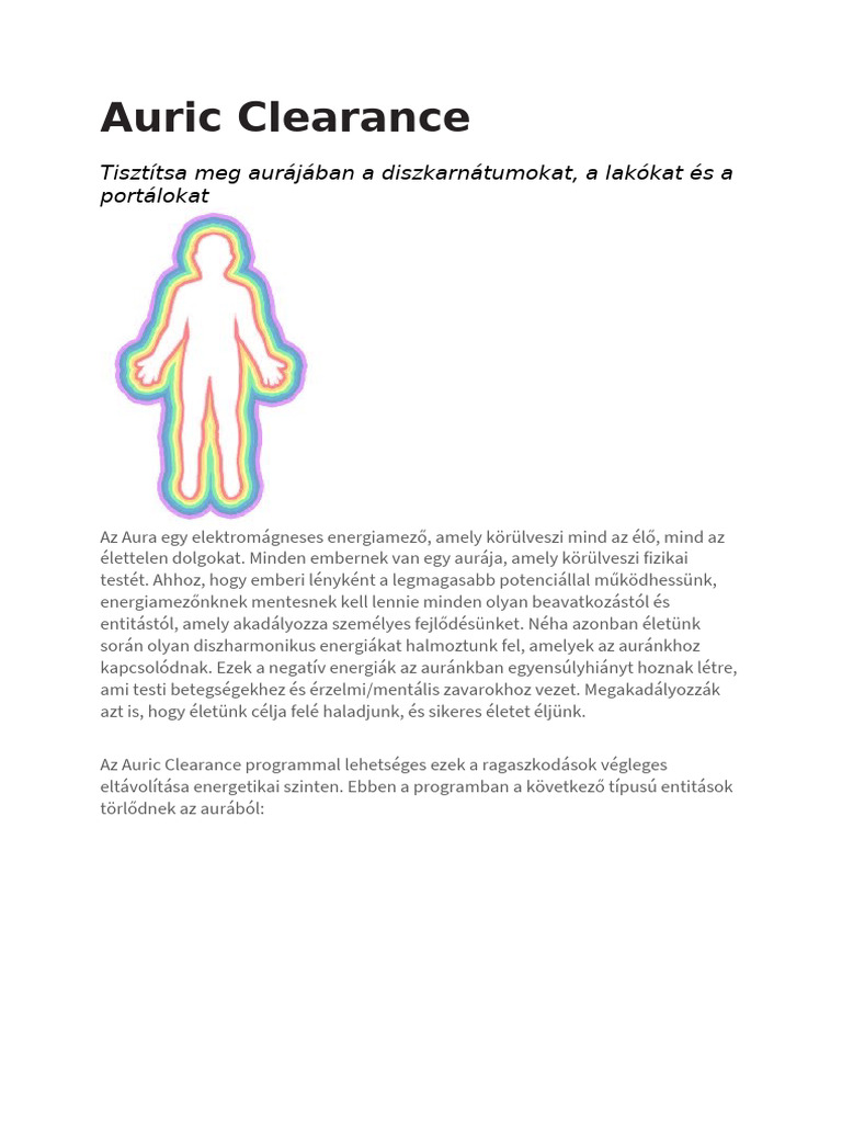 Auric Clearance | PDF