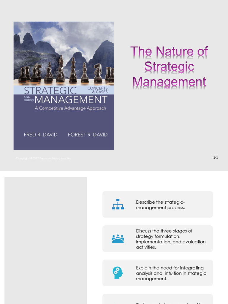 Nature of Strategic Management-Lecture - Week 2 | PDF | Strategic ...