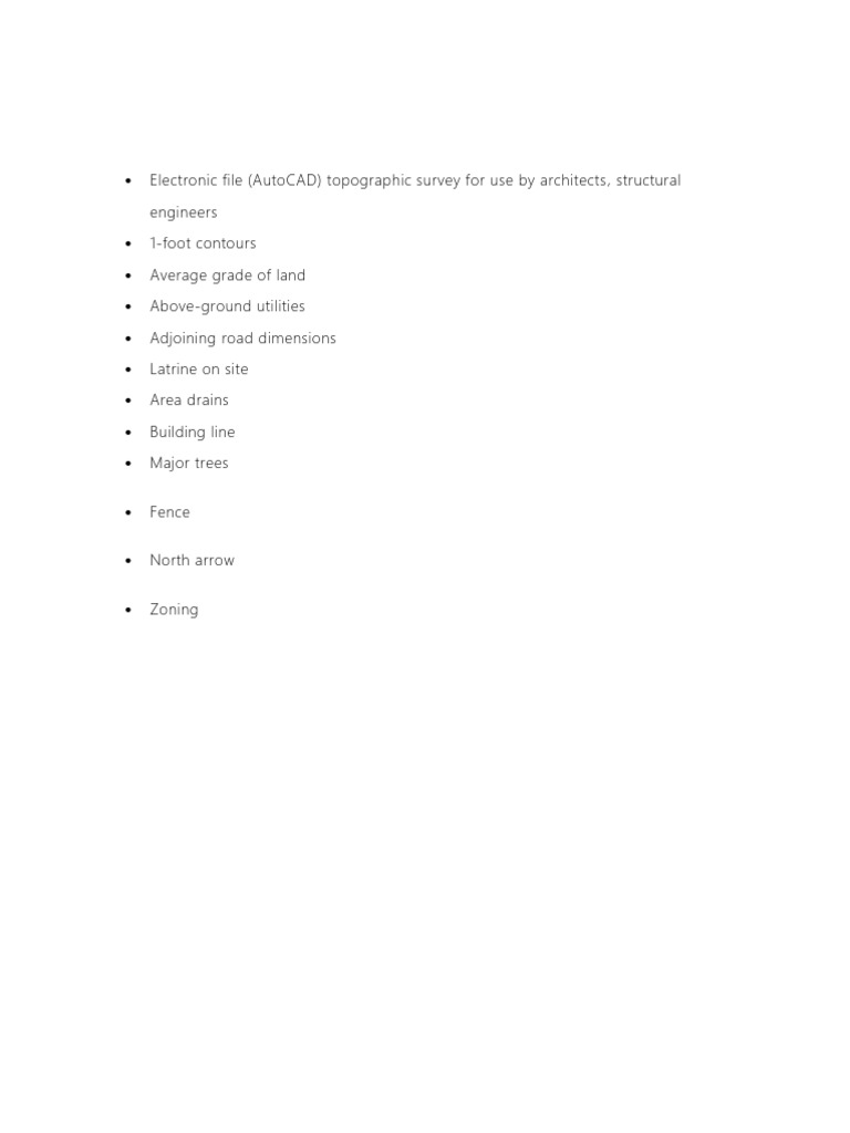 0.topo Survey Requirements | PDF